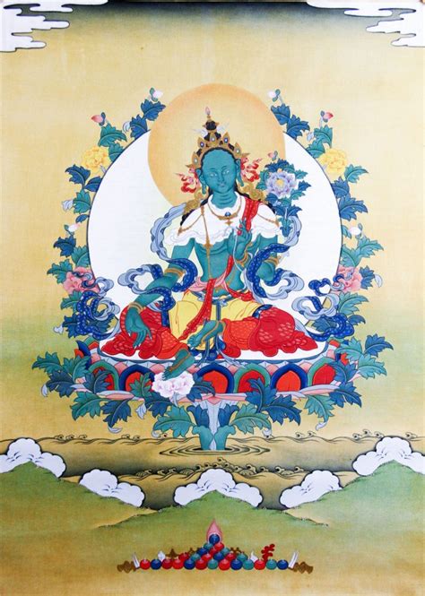 编号188 713072：嘎玛嘎赤 绿度母（6540cm左右） 沃唐卡