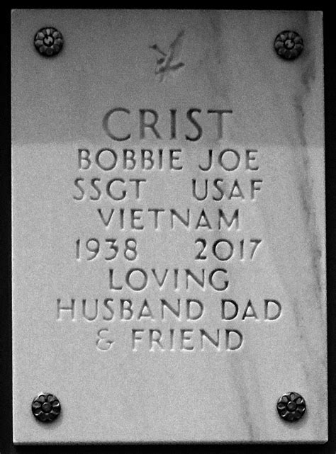Bobbie Joe “bob” Crist 1938 2017 Find A Grave Memorial