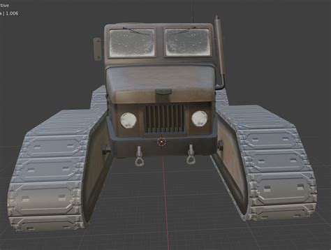 3d Model Snowcat Truck Vr Ar Low Poly Cgtrader