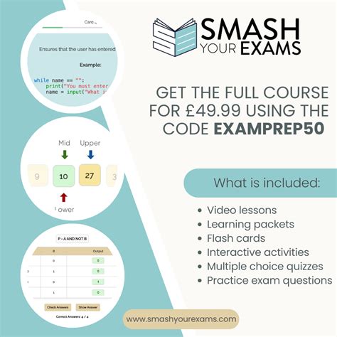 Ocr Gcse Computer Science J277 Sample Unit Smash Your Exams