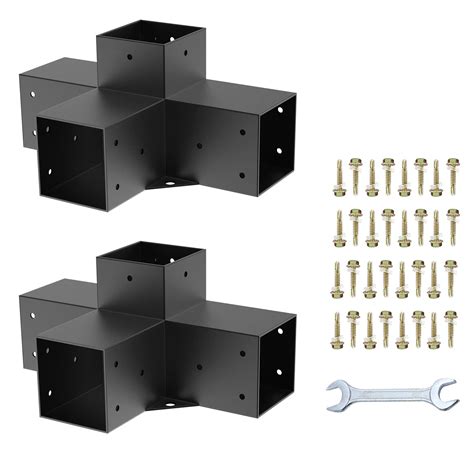 Woodworks Pergola Pergola Brackets 4 Way Right Angle Corner Bracket Diy