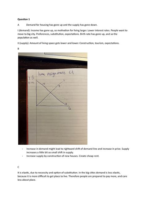 Assignment 4 Principles Of Economics Timo Hoes 1611690 Question 1