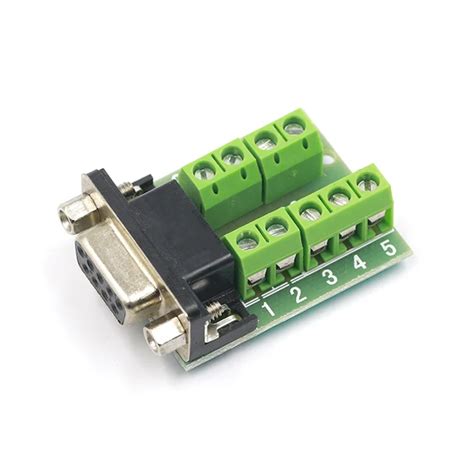 Db9 Male Female Adapter Signals Terminal Module Rs232 Serial To