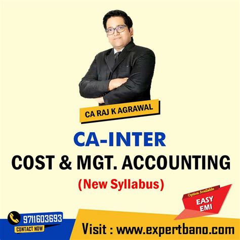 Ca Inter Cost And Management Accounting By Ca Raj K Agrawal New Syllabus