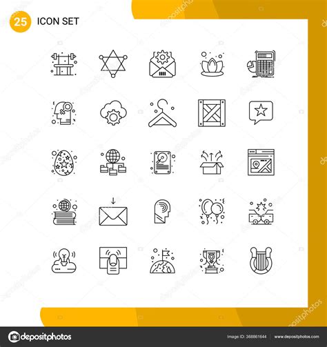 Group Lines Signs Symbols Graph Math Setting Calculation Spa Editable Stock Vector By ©flatart