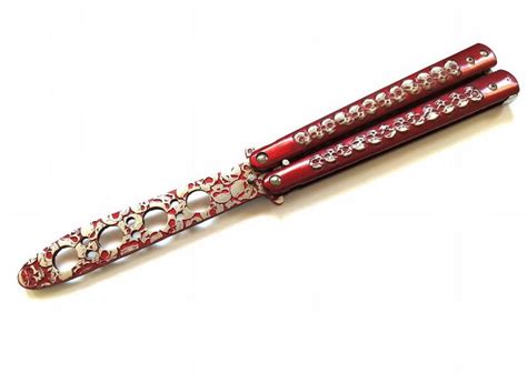 COLTELLO BUTTERFLY TRAINING RED SKULL Zona Controllata