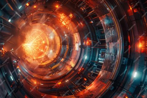 Premium Photo Conceptual Artwork Of A Nuclear Reactor Core Showing