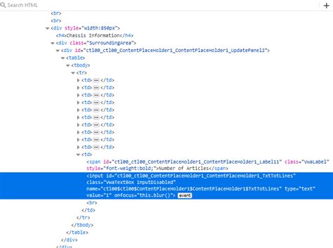 Python Selenium Code To Read The Value From Html Webscraping