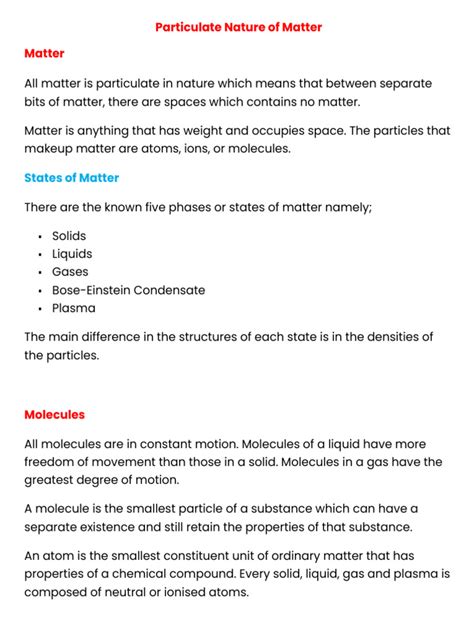 33 Particulate Nature Of Matter Download Free Pdf Matter Gases