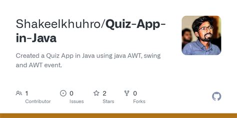 Github Shakeelkhuhroquiz App In Java Created A Quiz App In Java