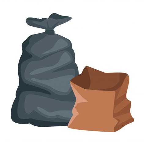 Trash Bag Vector At Collection Of Trash Bag Vector