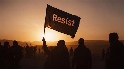 Free Resist Flag Raised Image Download At Stockcake