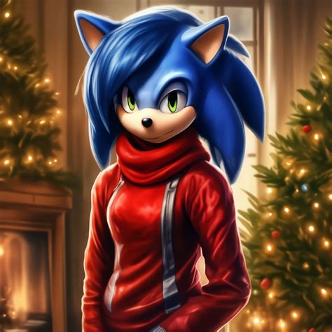 Sonic The Hedgehog Girl Christmas By Lolebu On Deviantart