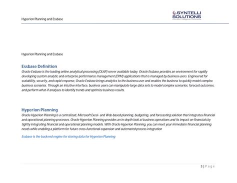 Budgeting Using Hyperion Planning Vs Essbase Pdf
