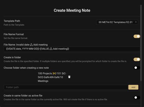 Meeting Note Update Yaml Field QuickAdd Templater Help Obsidian