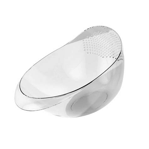 Rice Washing Bowl Multifunction Plastic Rice Rinsing Strainer With Side Drainers For Kitchen