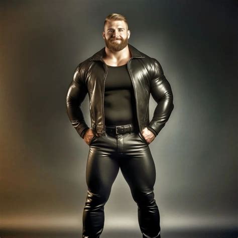 Leather Gear Black Leather Bart Latex Men Rufskin Men In Tight