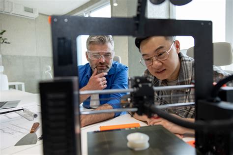 3d 프린터 인쇄 프로세스로 작업하는 엔지니어 3차원 형태에 대한 스톡 사진 및 기타 이미지 3차원 형태 비즈니스 인쇄물