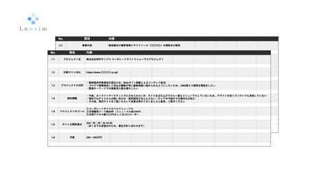 【テンプレート付】webサイトリニューアルで失敗しないrfp（提案依頼書）作成方法 ルネログ