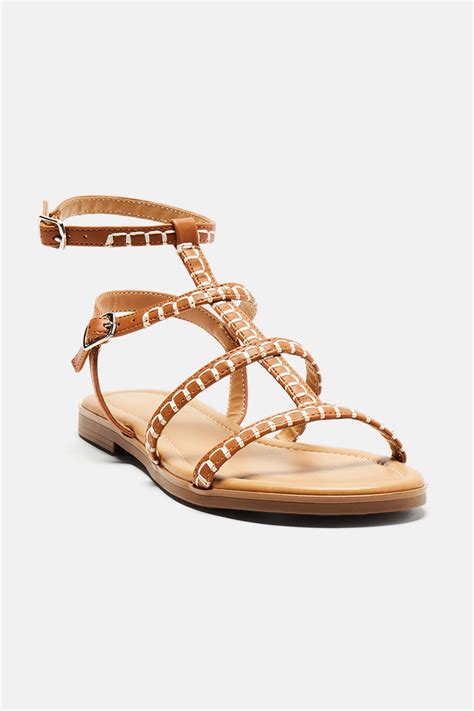 Replacing You Flat Sandals Tan Fashion Nova Shoes Fashion Nova