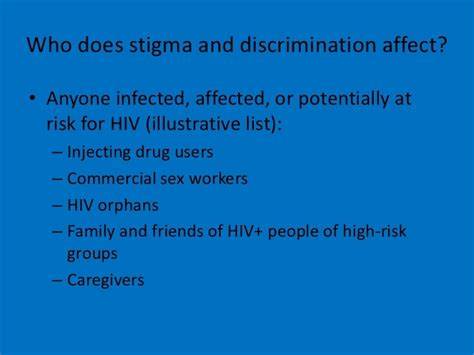 Hiv Stigma And Discrimination By Dr Munawar Khan Sacp