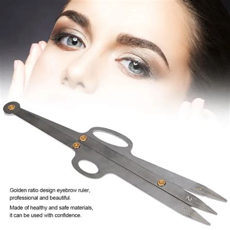 MODÈLE DE POCHOIR sourcil noir guide sourcil règle de positionnement outil de mesure Bst EUR