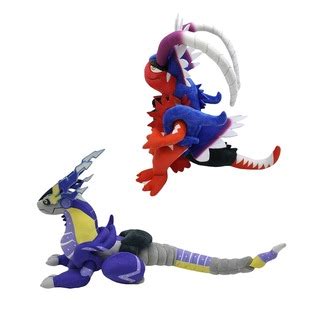 跨境新品koraidonmiraidon plush 故勒顿密勒顿 宝可梦朱紫毛绒玩 阿里巴巴
