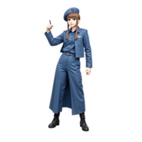 Military Woman In Pigtails Stable Diffusion Online