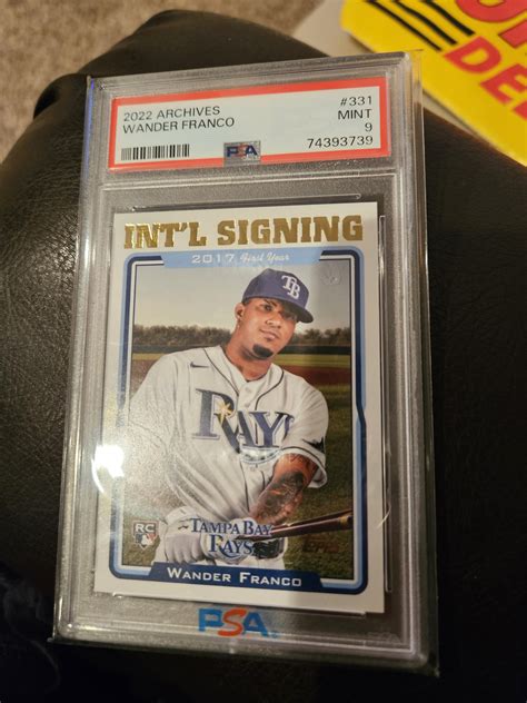 Fs 2022 Topps Archives International Signing Wander Franco Rc Psa 9