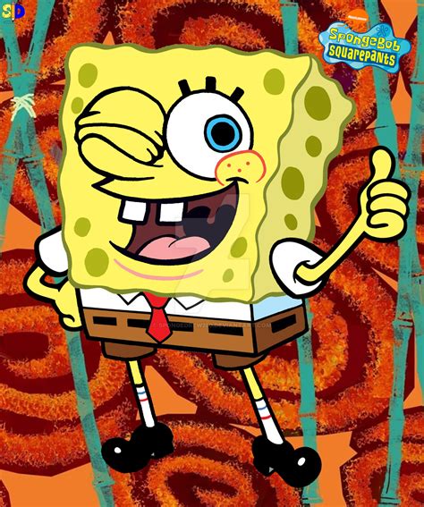 [sbsp] Spongebob Winking By Spongedrew250 On Deviantart