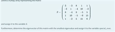 Defıne A Numpy Array Representing The