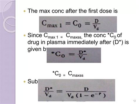 Concept Of Loading And Maintainance Dose Pptx