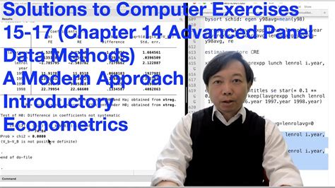 Solutions To Computer Exercises C15 C17 Chapter 14 A Modern