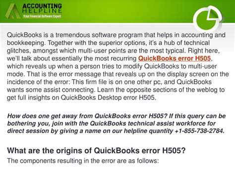 PPT A Quick Guide To Fix QuickBooks Error H PowerPoint Presentation ID