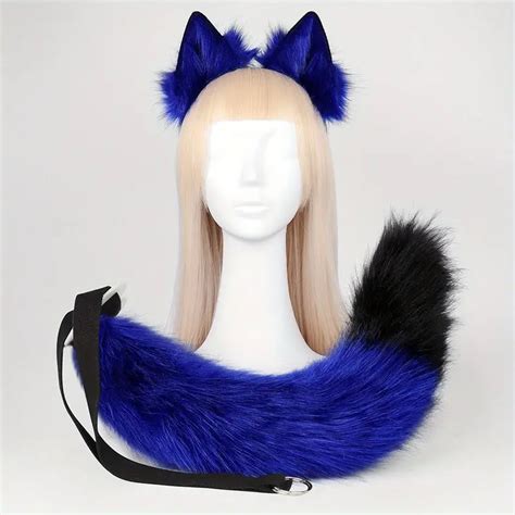 Fox Ear Wolf Ear Ear Hair Hoop Cosplay Fox Tail Wolf Temu