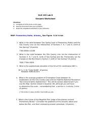 GLG Lab Streams Worksheet GLG Lab Streams Worksheet Directions A Complete All