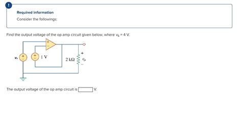 Solved Required Information Consider The Followings Find Chegg