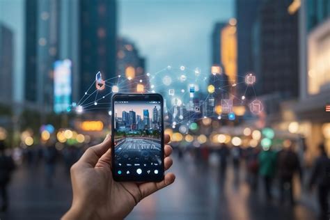 Premium Ai Image Smart City And Internet Of Things Iot On Smartphone