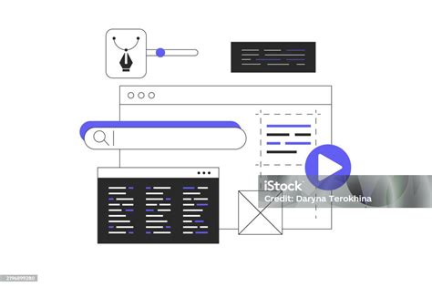 웹 개발 웹 디자인 개념 웹 페이지 사용자 인터페이스 또는 모바일 앱을 위한 Ui 및 Ux 디자인을 브레인스토밍하는 개발자 플랫
