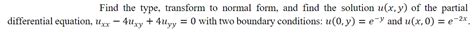 Solved Find The Type Transform To Normal Form And Find The