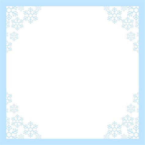 Free Snowflake Border Download Free Snowflake Border Png Images Free