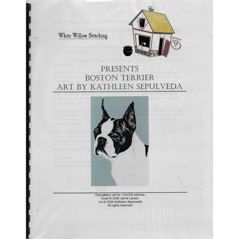 Boston Terrier Pattern Hand Embroidery And Sewing Essentials For Every Crafter