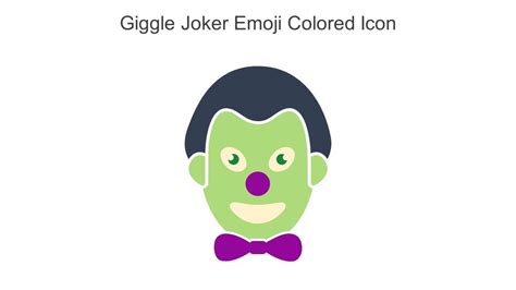 Giggle Joker Emoji Colored Icon In Powerpoint Pptx Png And Editable Eps Format PPT Presentation