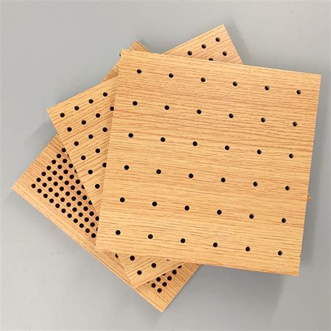 Wooden Perforated Panels Acoustic Timber Panels Sound Absorbing