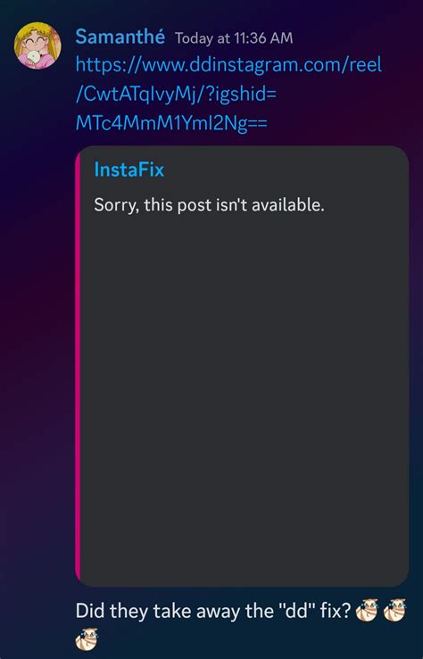 Currently Inoperable On Discord Issue Wikidepia InstaFix GitHub