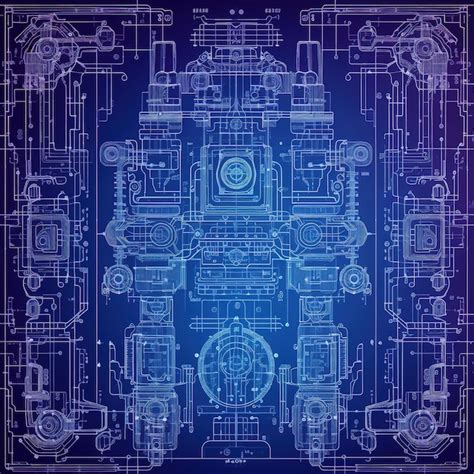 Premium Ai Image Blueprint Background
