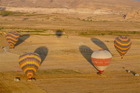 Hot Air Balloon Fly Over Cappadocia Editorial Photo Image Of