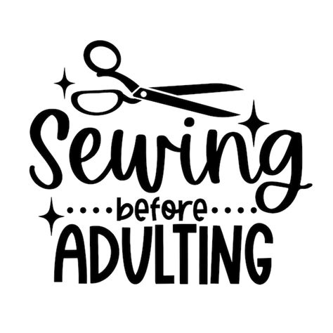 Premium Vector Sewing Inspirational Vector Hand Drawn Typography