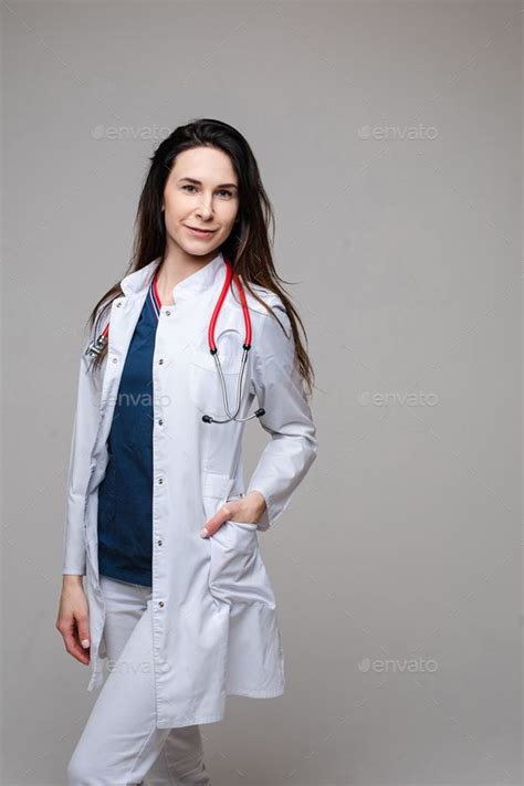 Professional Doctor In White Coat With Stethoscope Doctor White Coat