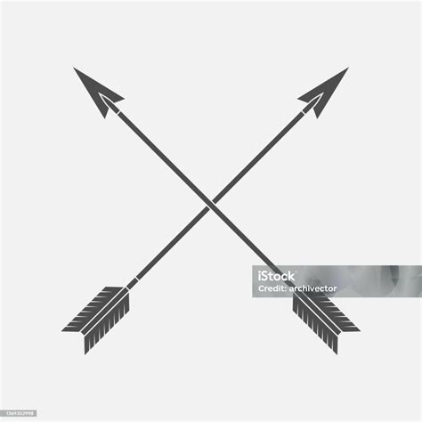화살표 화살표에 대한 스톡 벡터 아트 및 기타 이미지 화살표 십자형 깃털 Istock